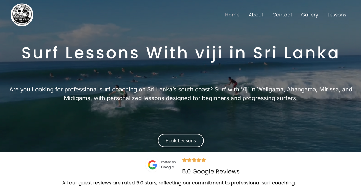 Viji Surf Gallery | Photos from Ahangama Lessons